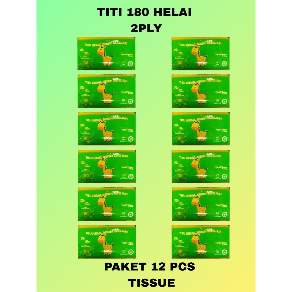 Jual Tissue TITI 180 Helai 2Ply ( Paket 12 Pcs ) | Shopee Indonesia