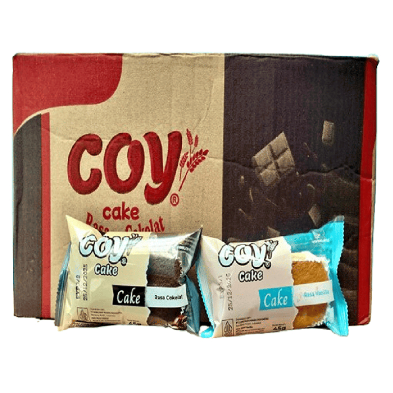 Jual Roti Coy Cake Mix Varian Rasa Coklat Dan Vanila 1 Dus isi 60 Pcs ...