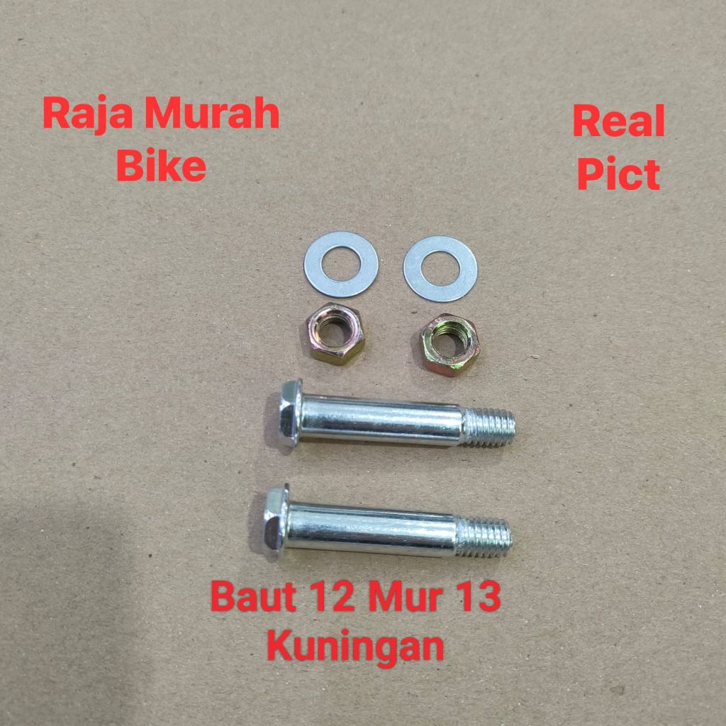 Jual Baut Dan Mur 1 Set Roda Bantu Plastik Sepeda Anak | Shopee Indonesia