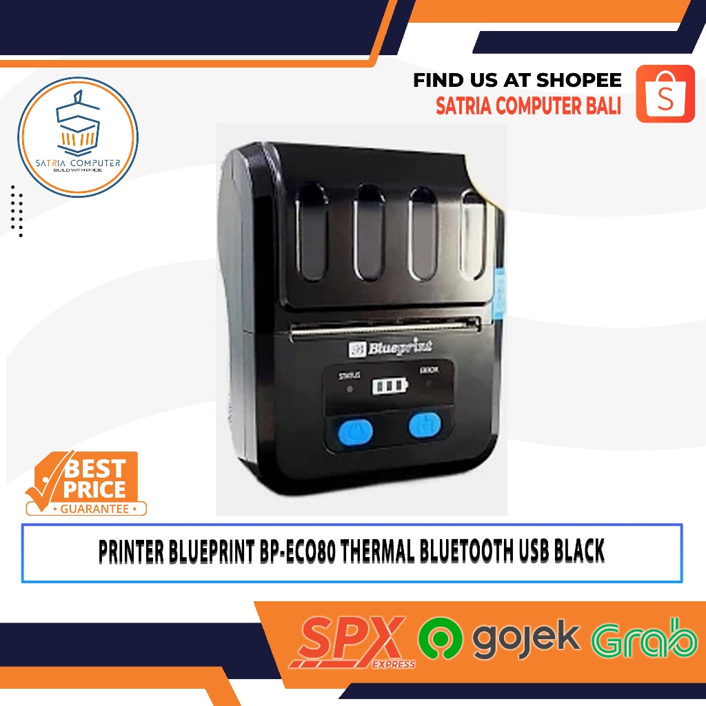 Jual Printer BLUEPRINT BP-ECO80 Thermal Bluetooth Usb Black | Shopee ...