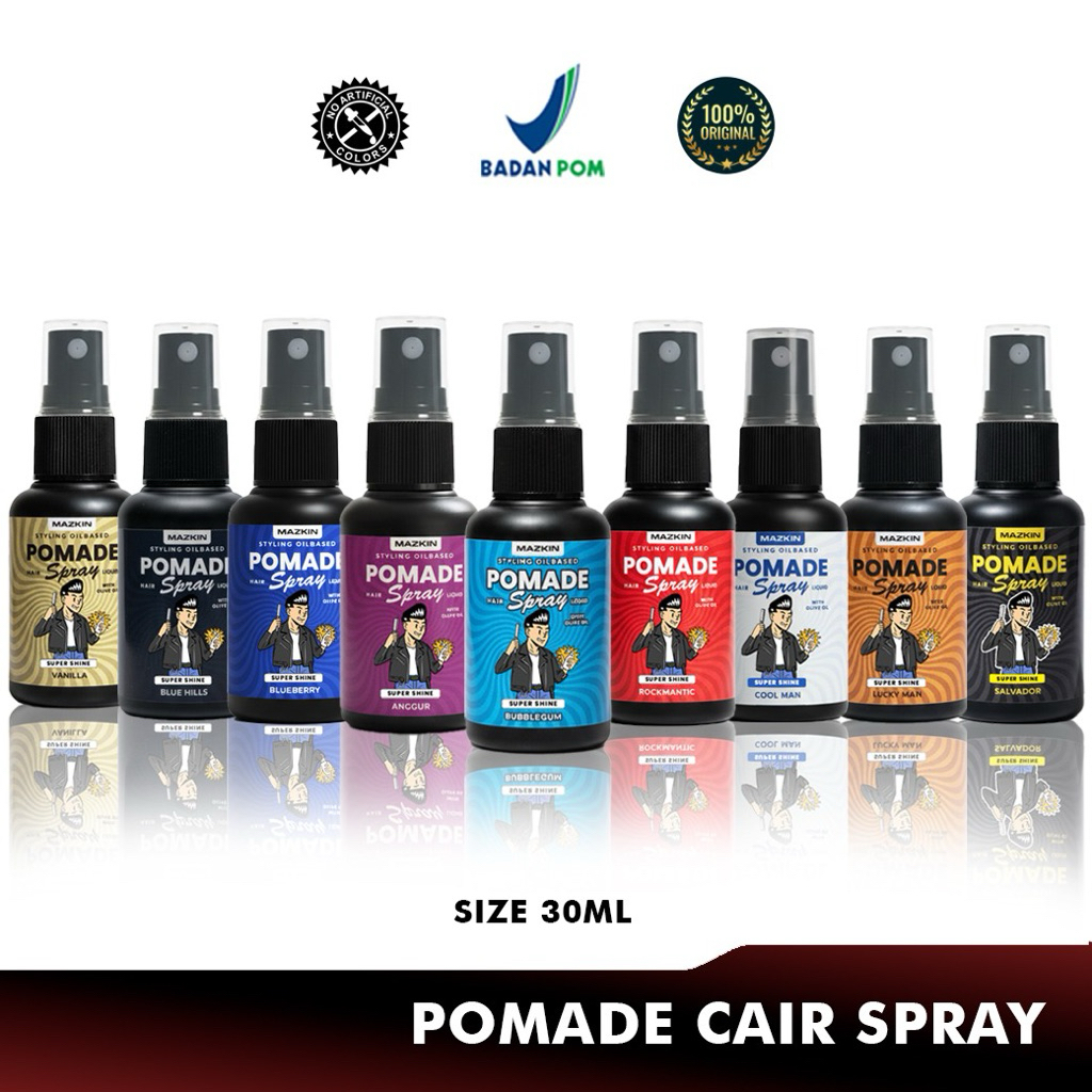 Jual POMADE SPRAY 30ML | HAIR POMADE SEMPROT | MAZKIN POMADE OILSPRAY ...