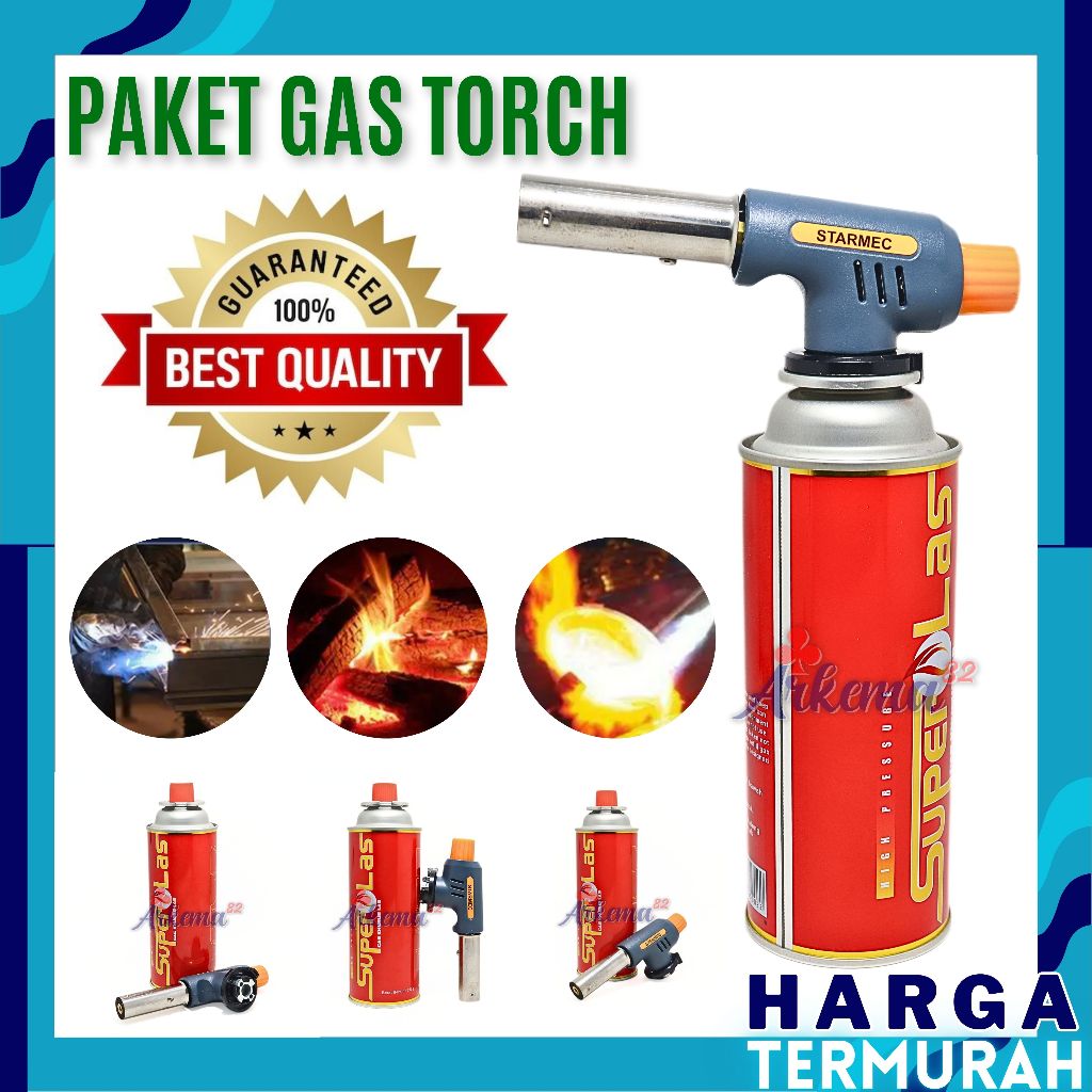 Jual PAKET GAS TORCH | PORTEBLE GAS TORCH | BLANDER LAS SET + GAS ...