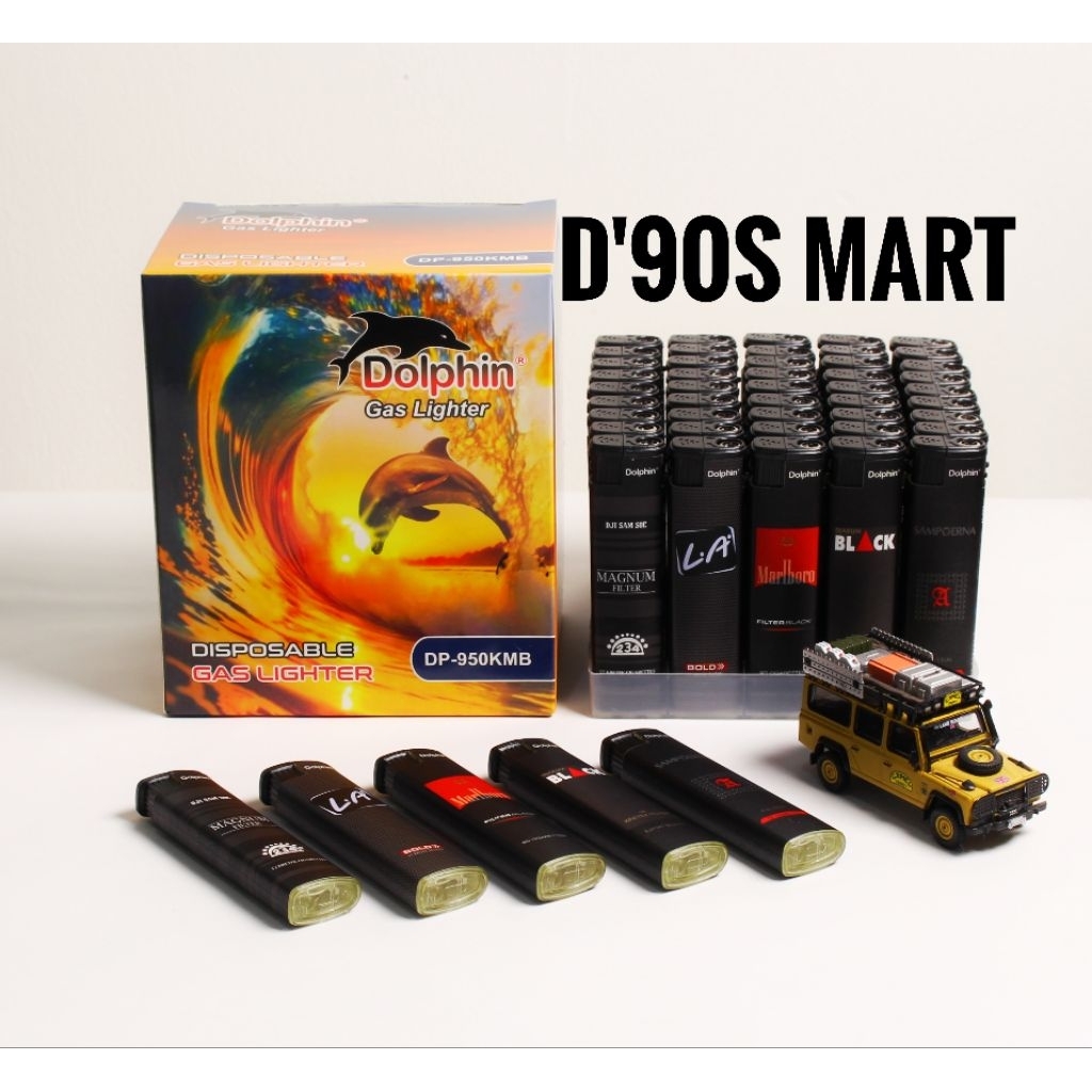 Jual korek Api Gas Bara Dolphin 950 KMB isi 50 pcs | Shopee Indonesia