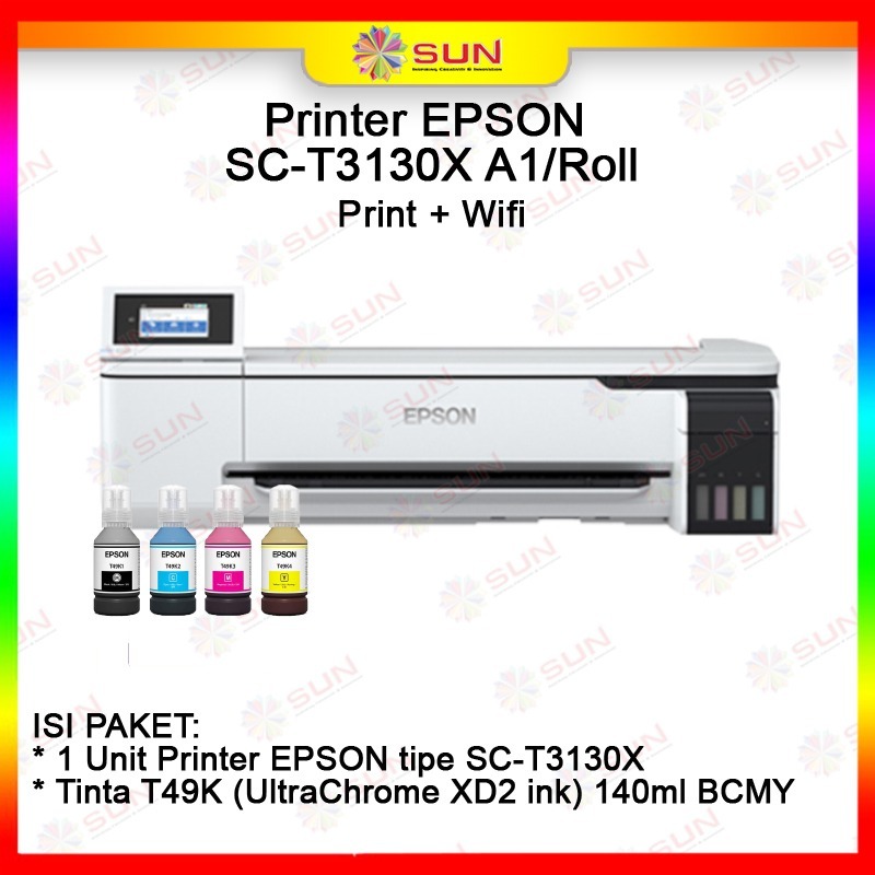 Jual Printer Plotter Epson SureColor SC-T3130X WiFi - Printer A1 61cm | Shopee Indonesia