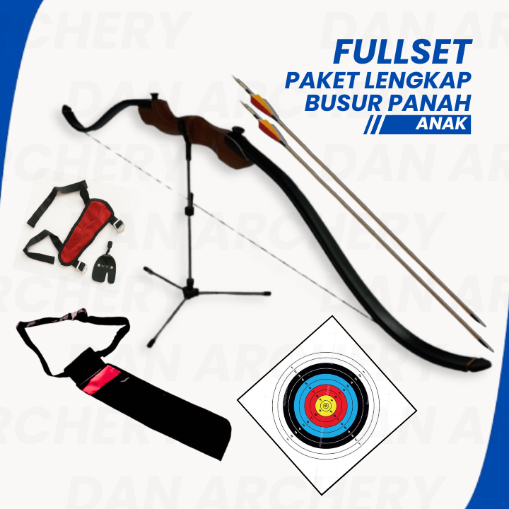 Jual Fullset Busur Panah Anak SD SMP Pemula Model Recurve | Shopee ...