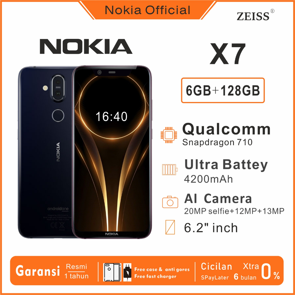 Jual Nokia X7 (8.1) hitam - Ram 6GB + Rom 128GB / dual sim/Nokia ...
