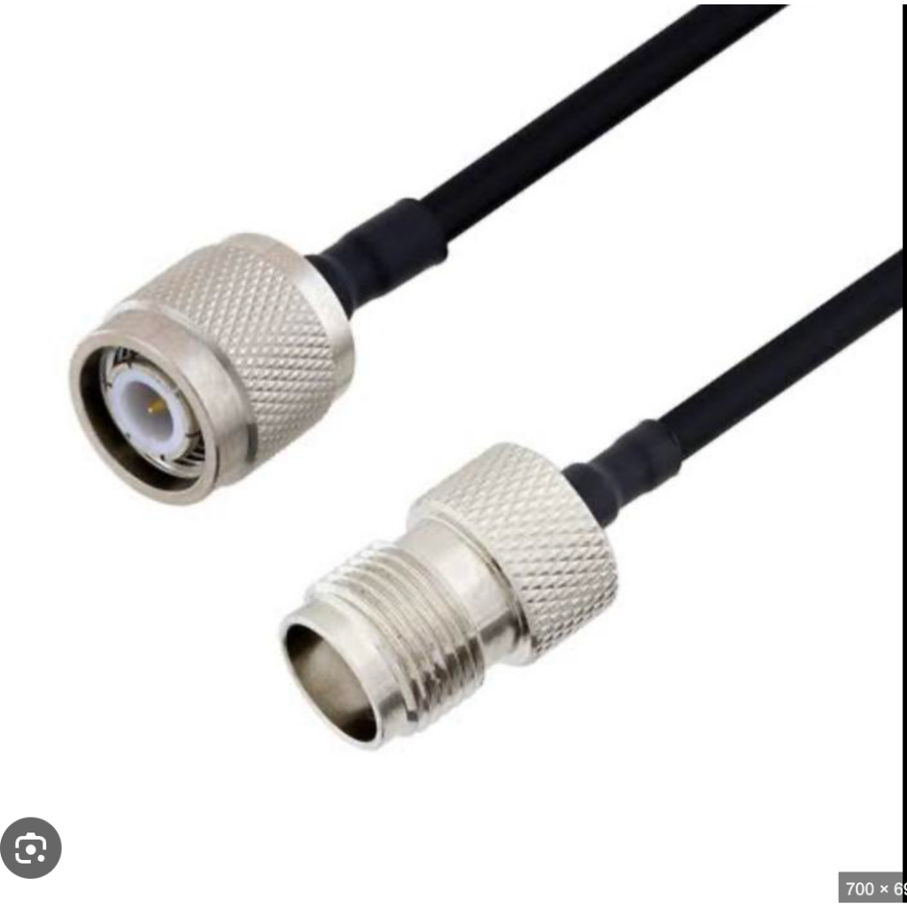 Jual KABEL JUMPER RG58 50ohm TNC MALE TO TNC FEMALE PANJANG KABEL 2 ...