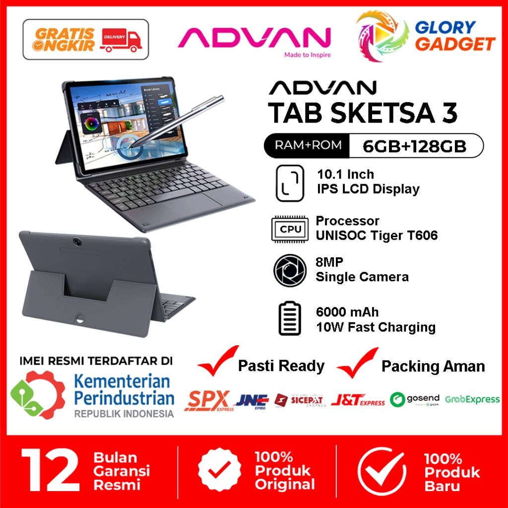 Jual Advan Tab Sketsa 3 [6GB+128GB] - Garansi Resmi 1 Tahun | Shopee ...