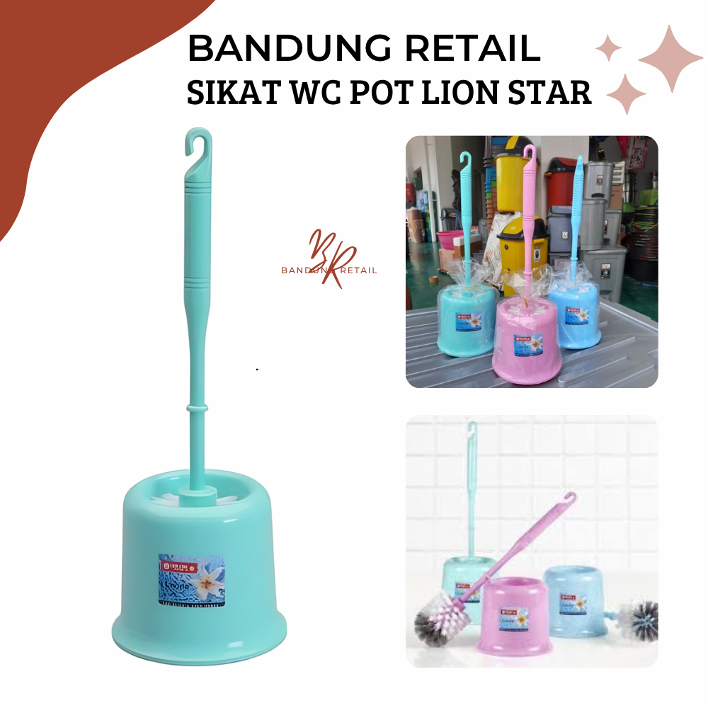 Jual Sikat WC Lion Star Kamar Mandi BO-1 Livina Toilet Brush Pot ...