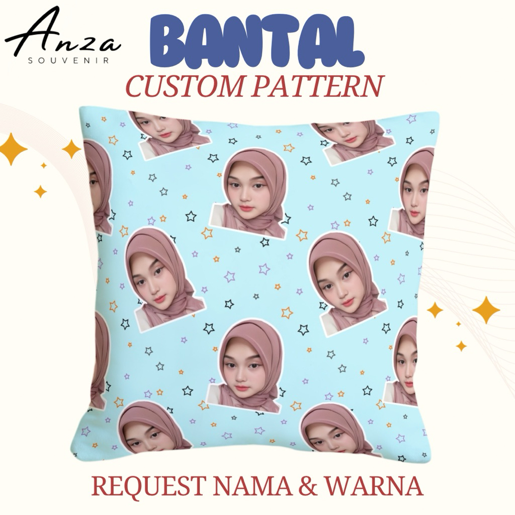 Jual BANTAL FOTO PATTERN / BANTAL FOTO WAJAH / BANTAL CUSTOM MURAH ...