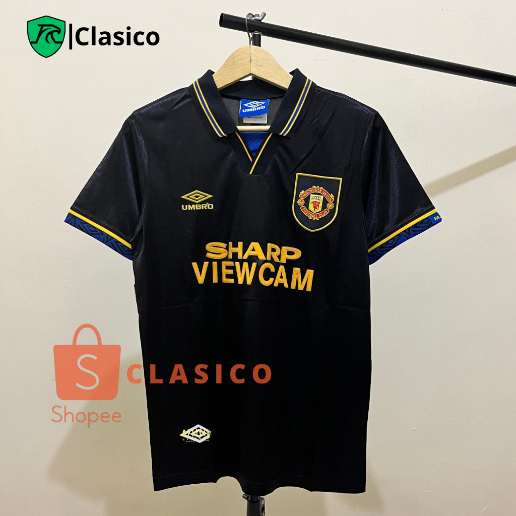 Jual Jersey Retro Menchester United Away 1993/1995 Cantona Mu Kungfu ...