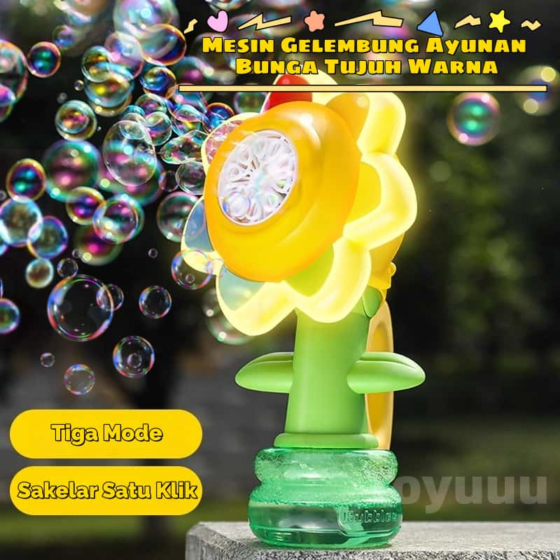 Jual Mesin gelembung bunga matahari/Mesin Gelembung Mainan Anak/Mesin ...