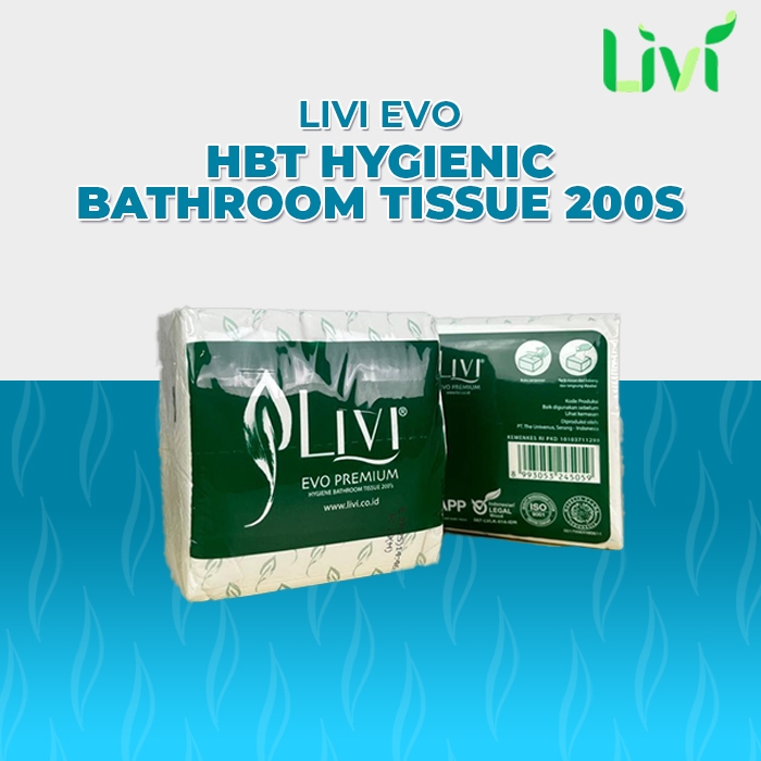 Jual Tissue Livi Evo Toilet HBT 200 Sheet Hygiene Bathroom Tissue ...