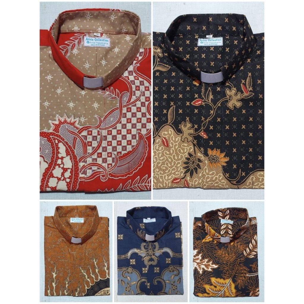Jual Baju Batik Kolar Imam/Ukuran XL/Kasula Romo Imam Katolik | Shopee ...