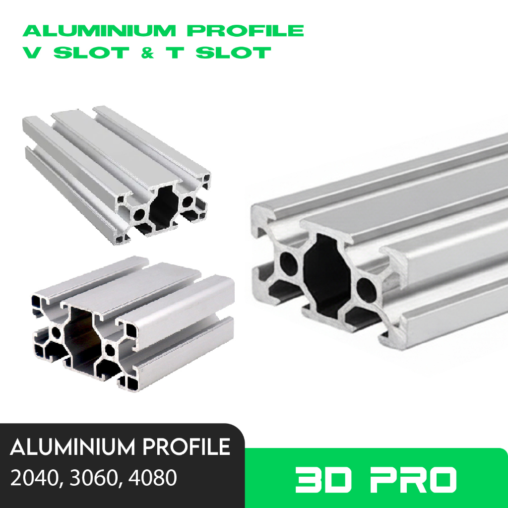 Jual Aluminium Profile 2040 3060 4080 Series Extrusion Profile Frame T ...