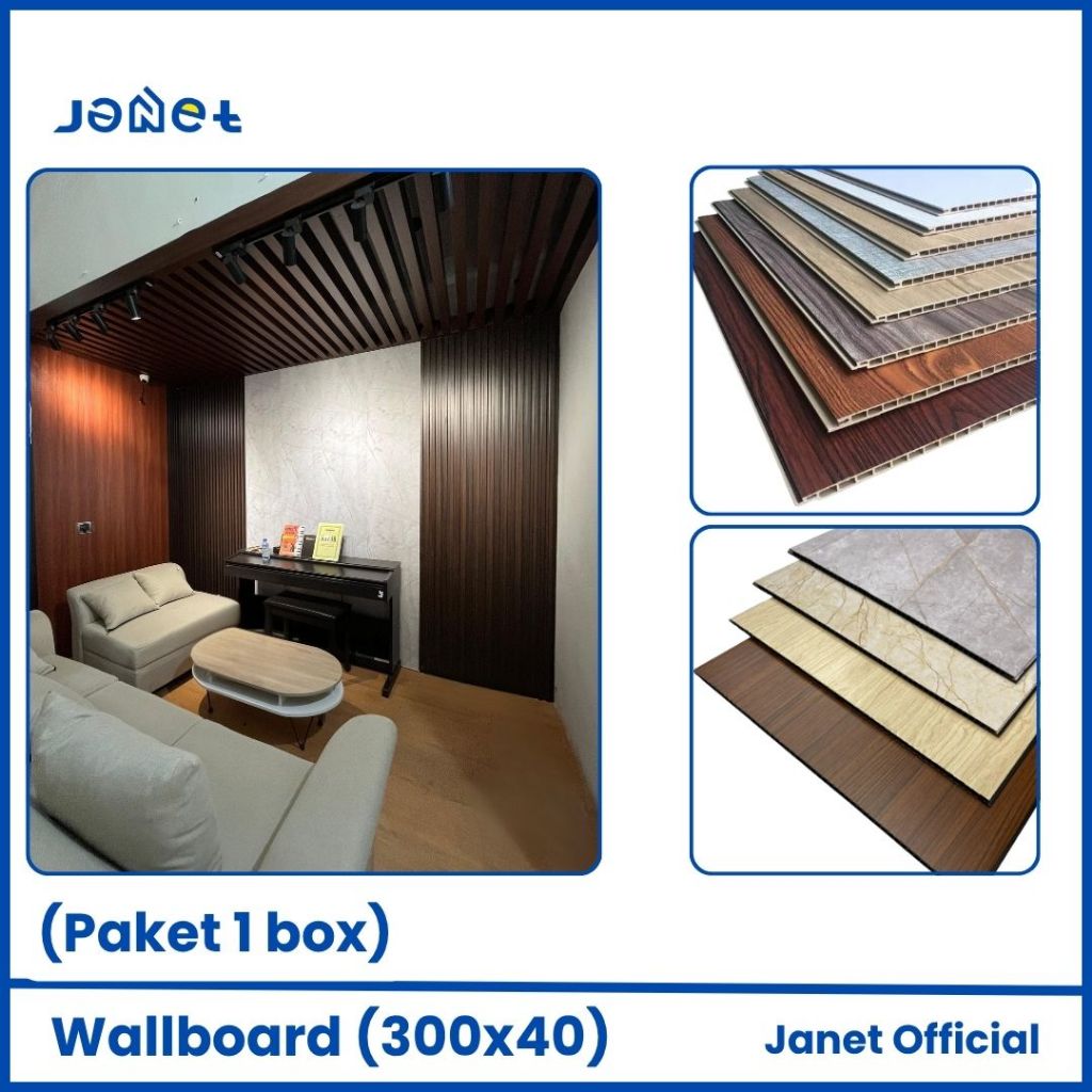Jual [Paket 1 Box] Wallboard Dinding Pvc | Wallboard WPC | PVC ...