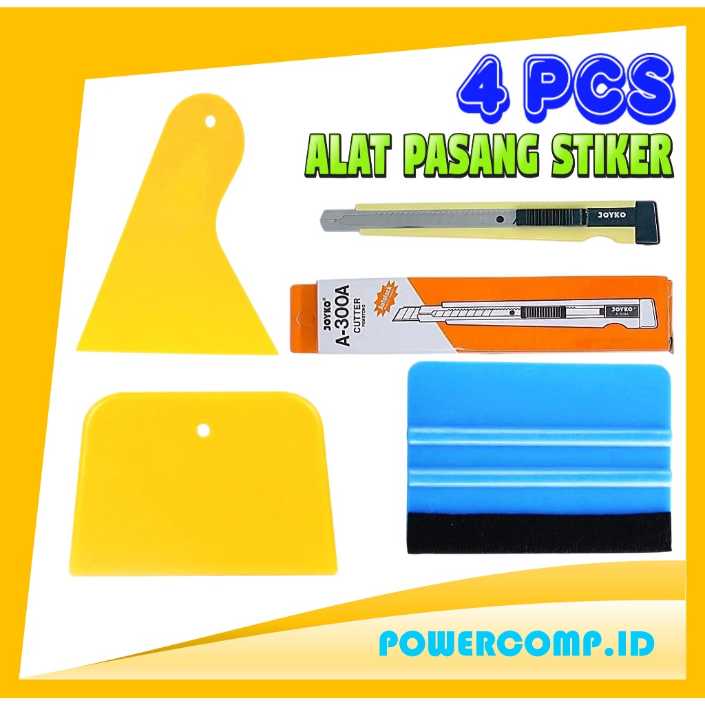 Jual PWR-JK03 Alat Pasang Stiker 4PCS Lengkap | Cutter Joyko A300A ...