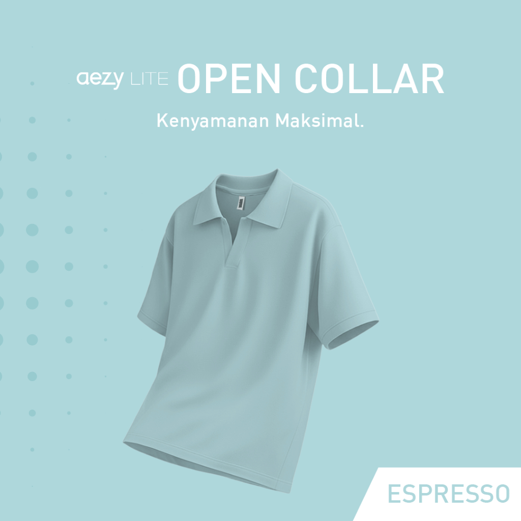 Jual No Void Minds AEZY LITE Open Collar Polo Shirt | Stratosphere ...
