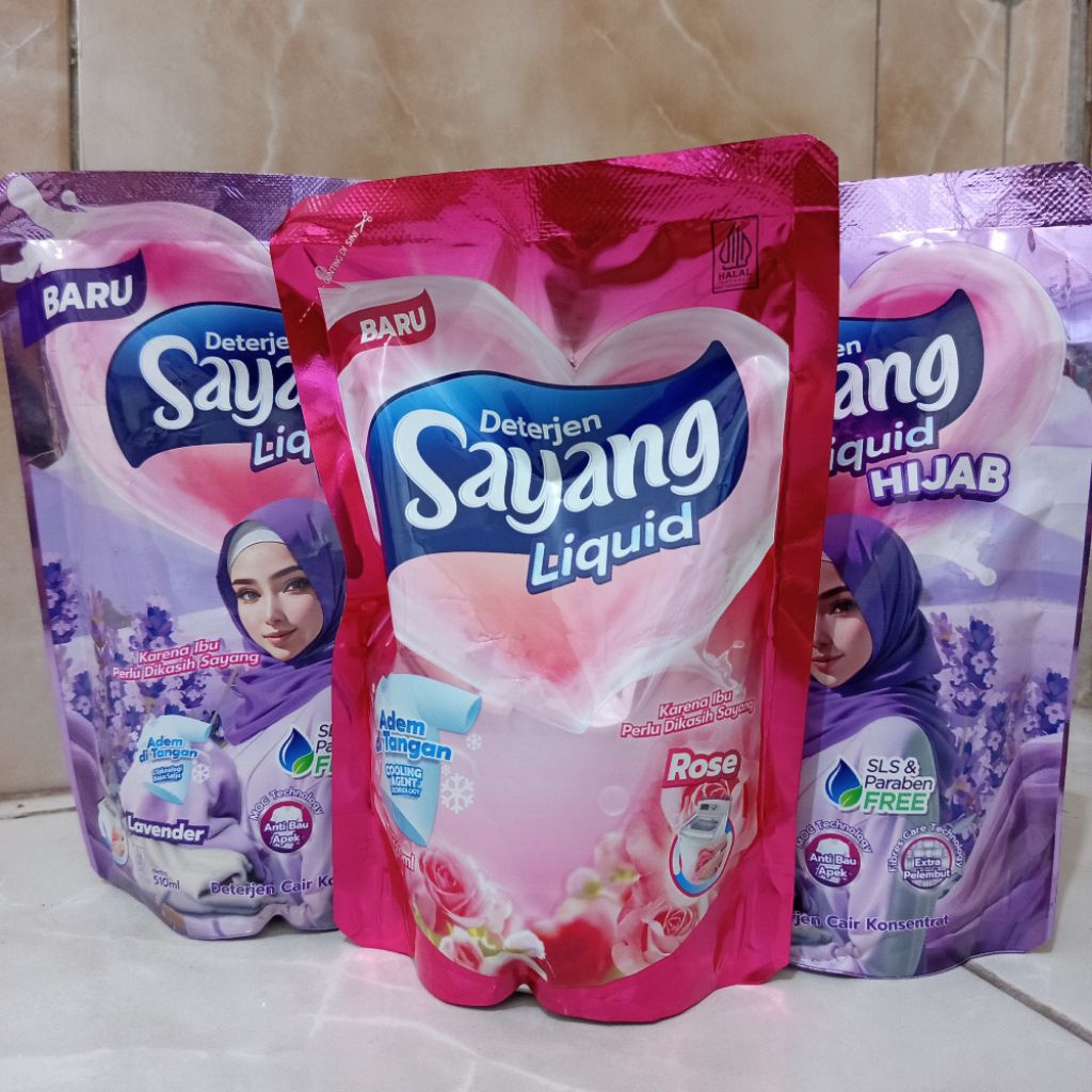 Jual Detergen Cair Sayang Original Liquid Detergent Lavender Hijab 510 ...