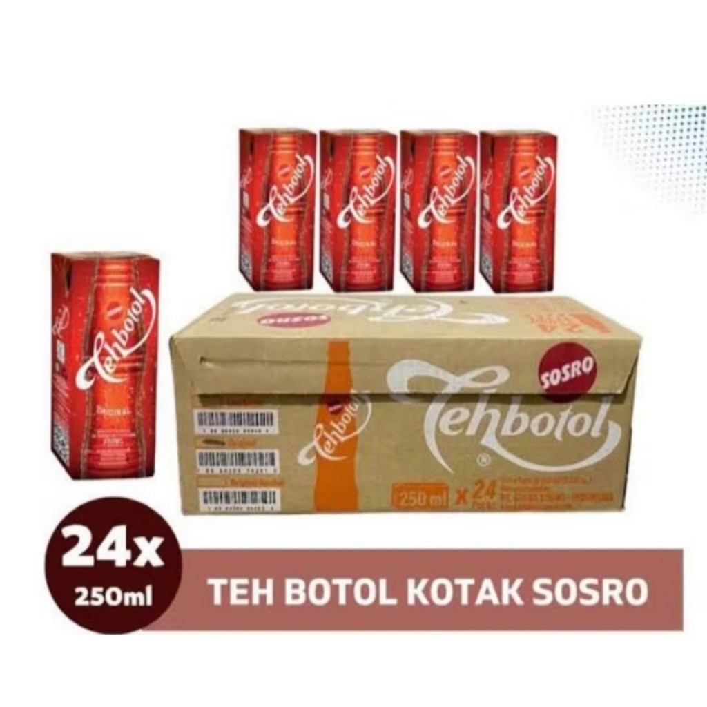 Jual sosro teh botol 250ml dus isi 24 | Shopee Indonesia