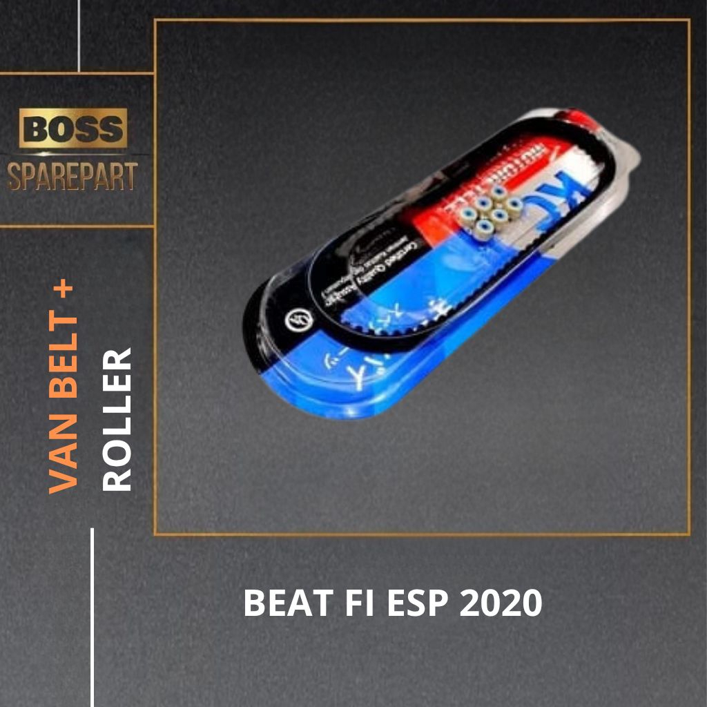Jual [BOSSPAREPART] Van Belt Fan Bel + Roller Roler Beat FI ESP 2020 ...