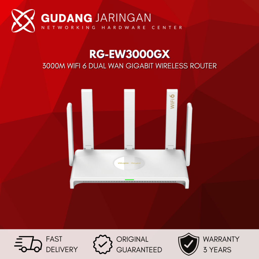 Jual Ruijie Reyee RG-EW3000GX Wi-Fi 6 Dual-band Gigabit Mesh Reyee ...