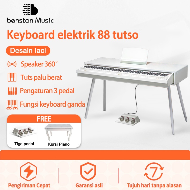 Jual Benston Music- Piano digital dengan meja laci, Keyboard elektrik ...