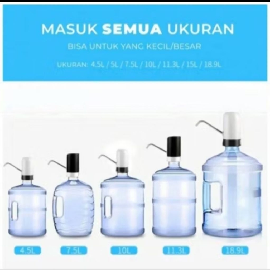 Jual Dispenser galon elektrik pompa pump galon dengan charger hp ...