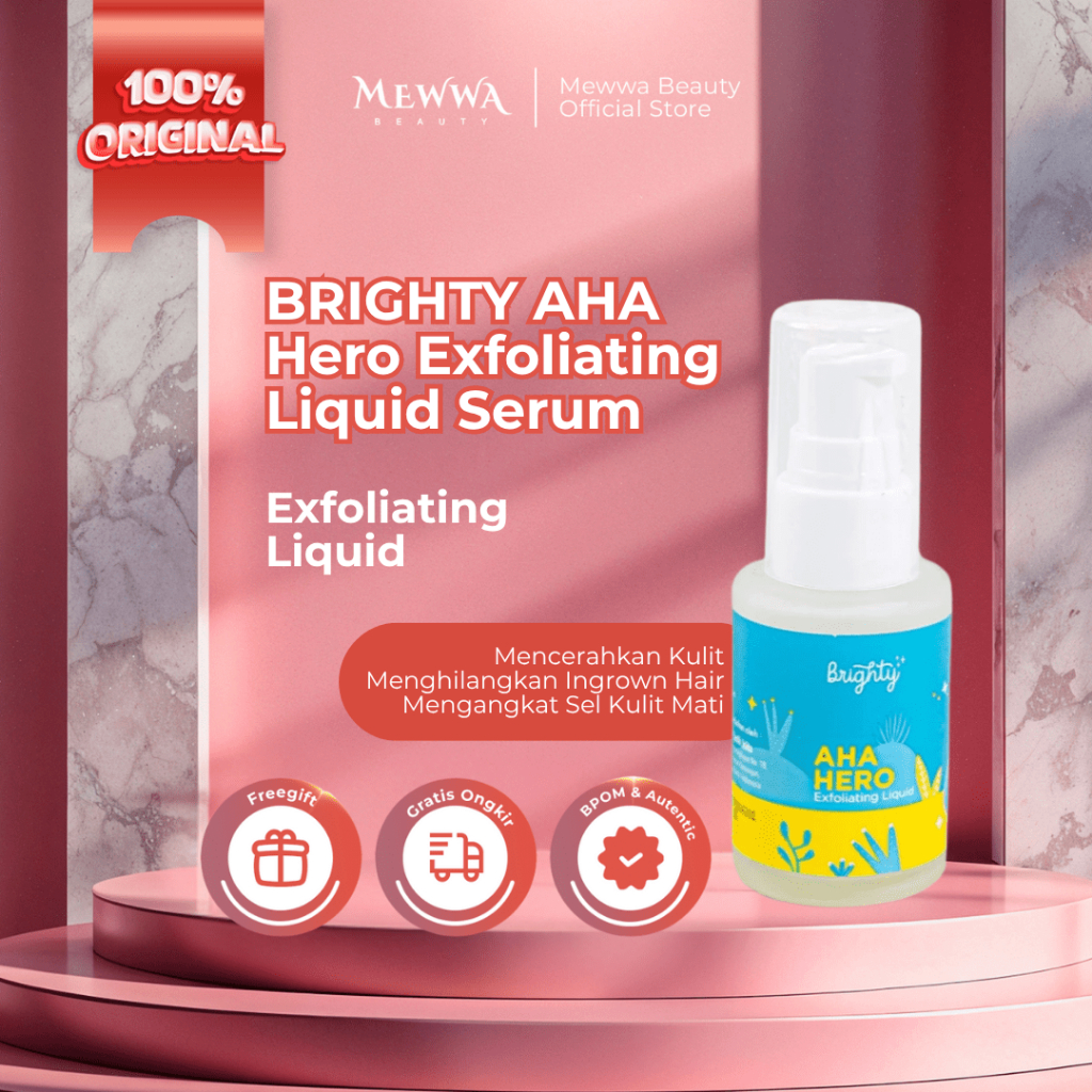 Jual Mewwa Beauty 🩷 Brighty AHA HERO Exfoliating Liquid - Serum Pemutih ...