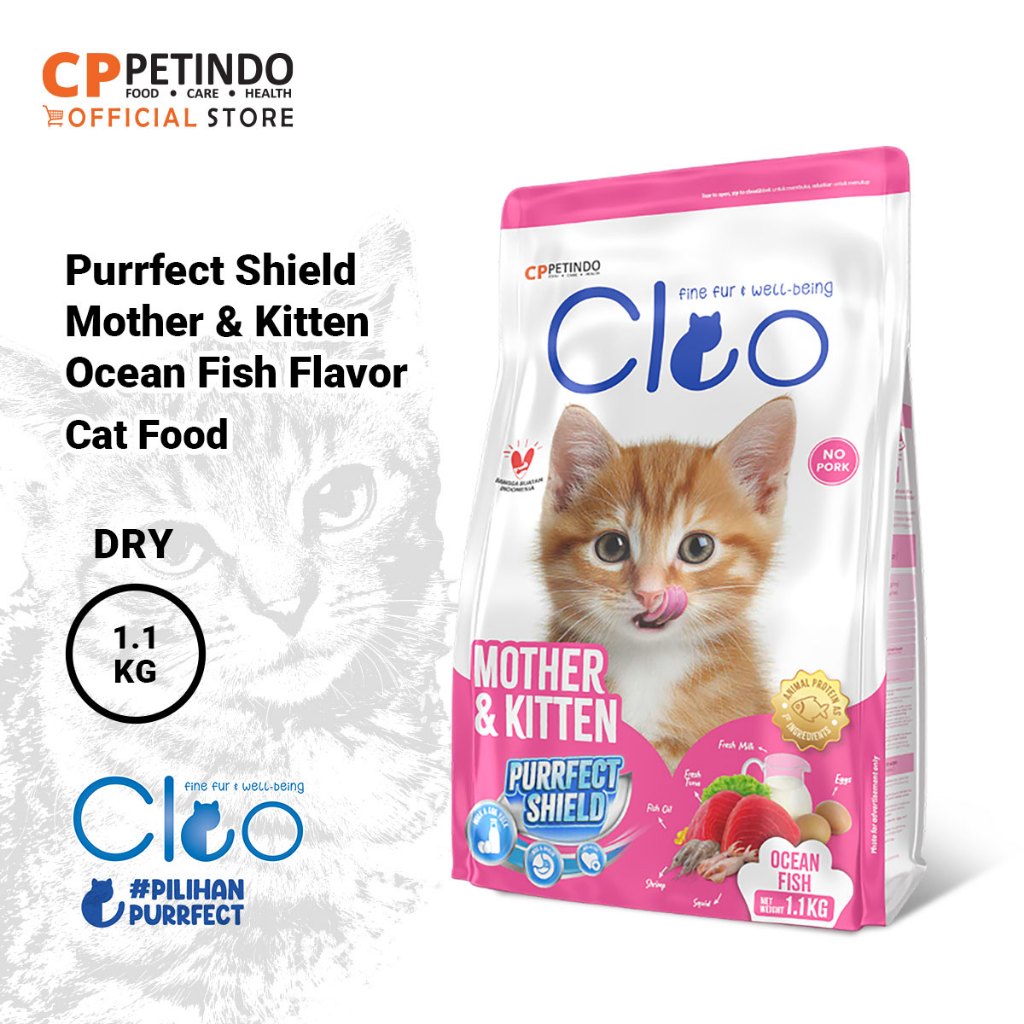 Jual CLEO MOTHER & KITTEN CAT FOOD 1,1 KG | Shopee Indonesia