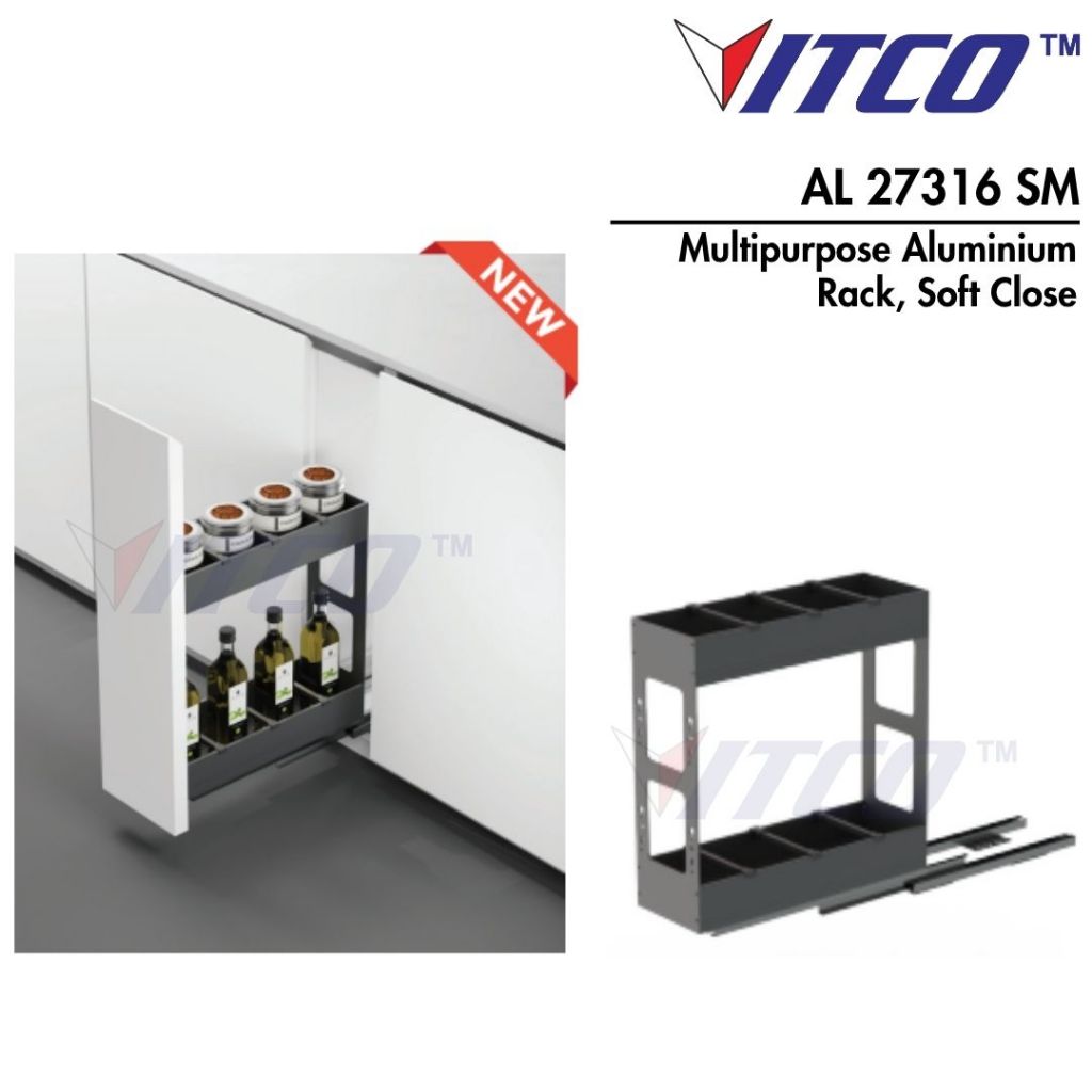 Jual VITCO AL 27316 SM - Multipurpose Aluminium Rack Rak Botol ...