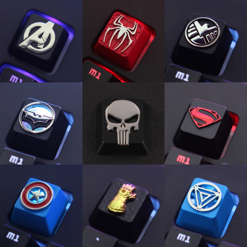 Jual Superhero DC Marvel Full Metal Artisan Keycap for Mechanical ...