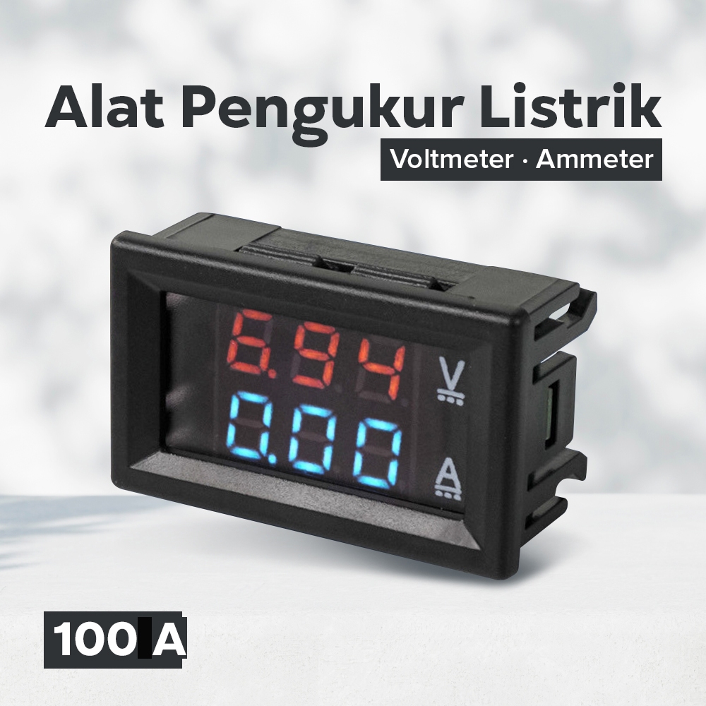 Jual alat listrik Alat Pengukur Listrik Voltmeter Ammeter Digital ...