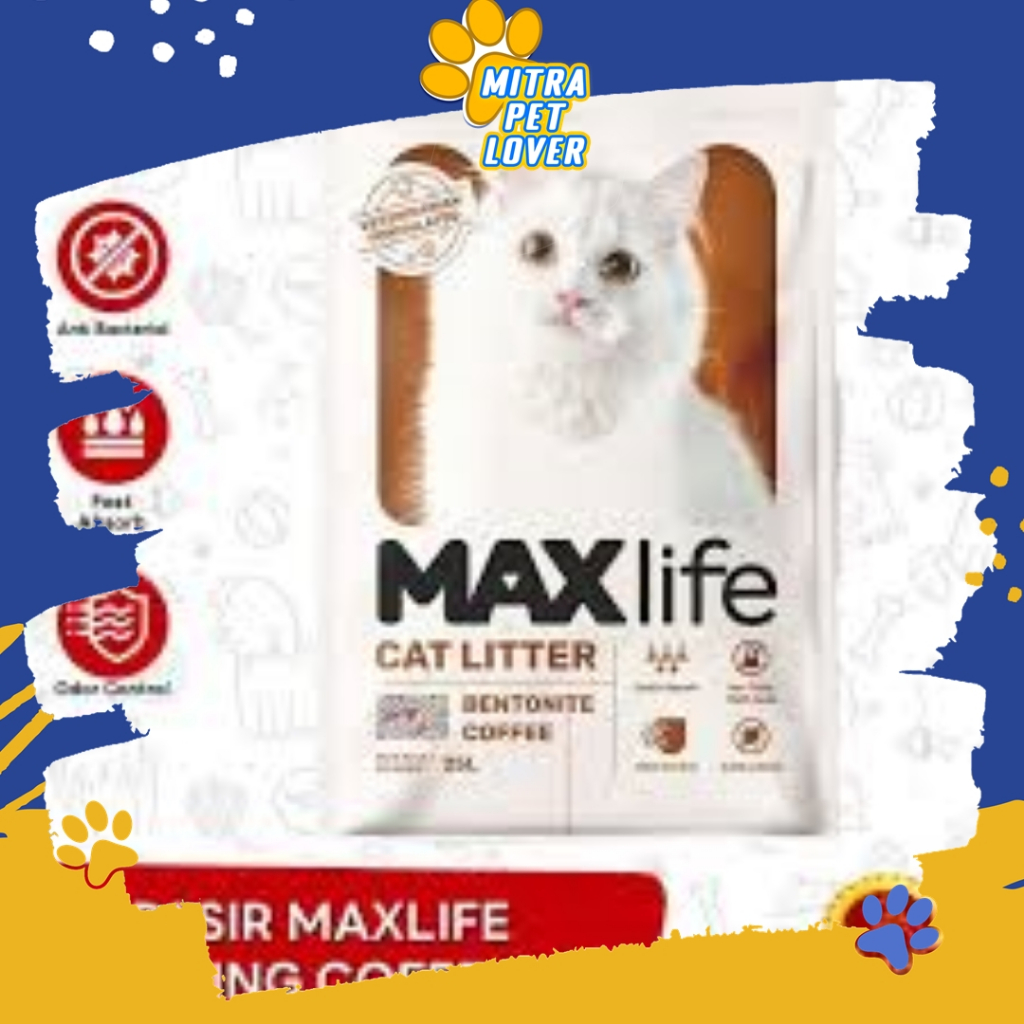 Jual Pasir MAXLife Cat Litter Bentonite 25Lt – Pasir Kucing & Kitten ...