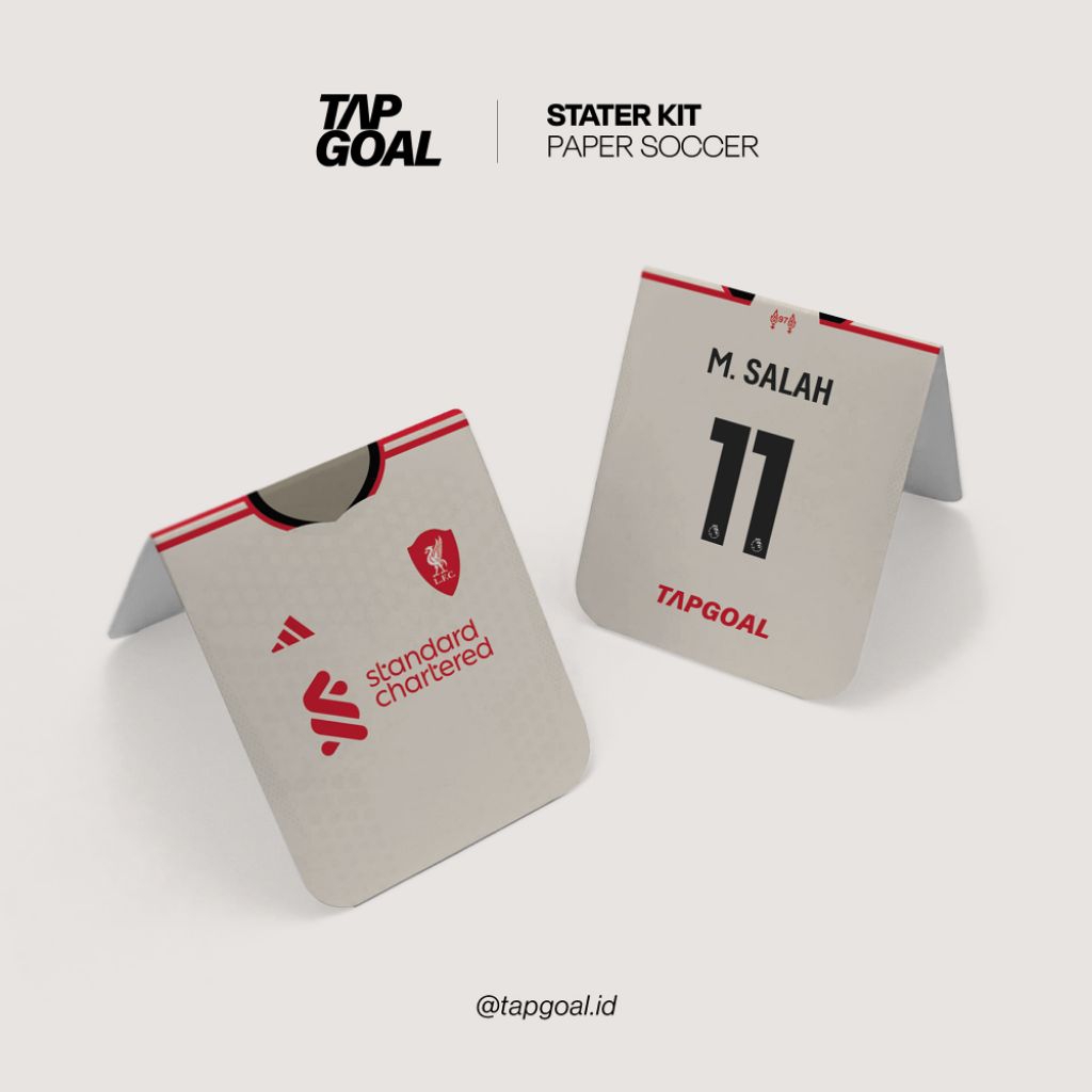 Jual TapGoal | Starter Kit Liverpool 25/26 Away | Premium Paper Soccer ...
