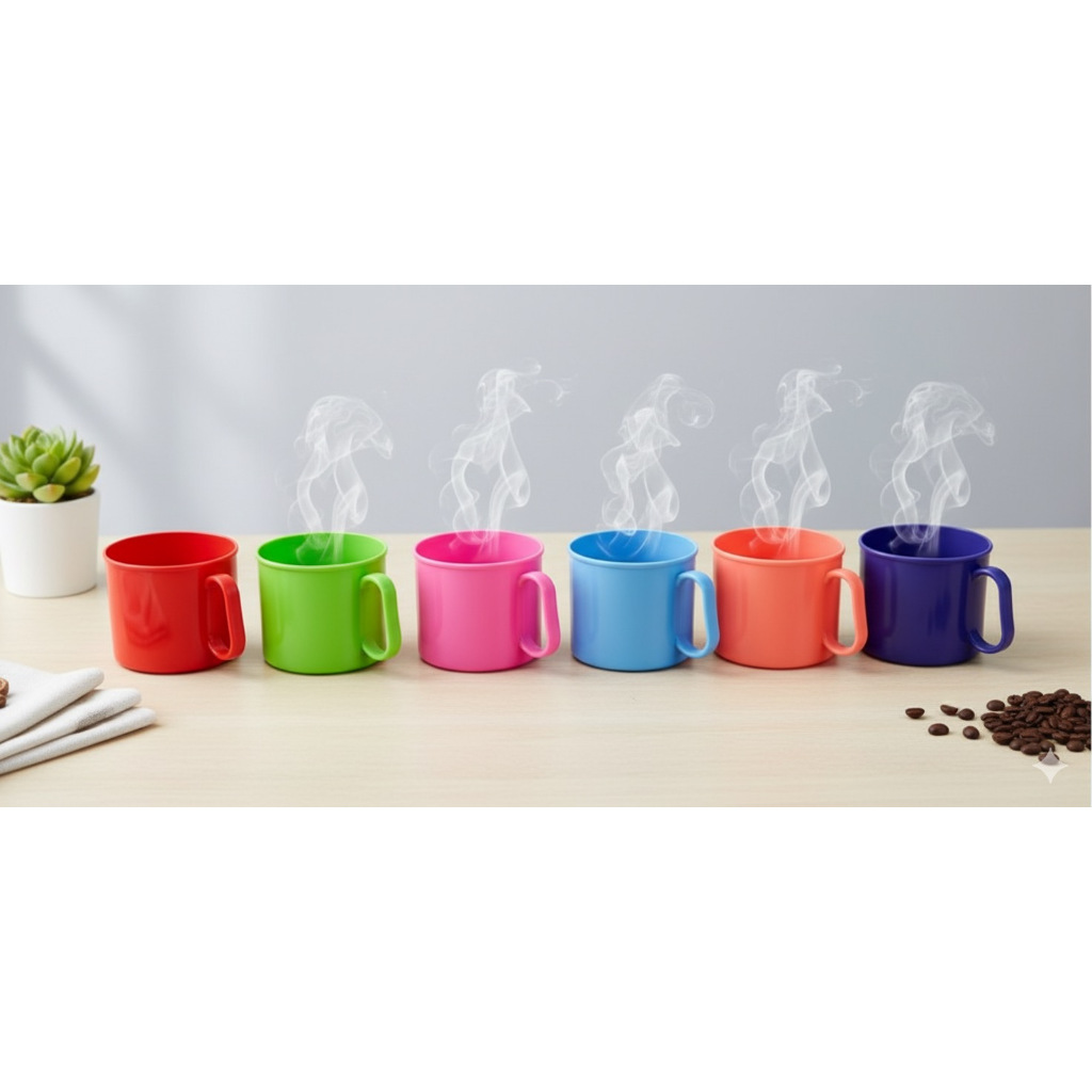 Jual Cangkir Mug Plastik Tebal Polosan BPA FREE - HOKI HOUSEWARE ...