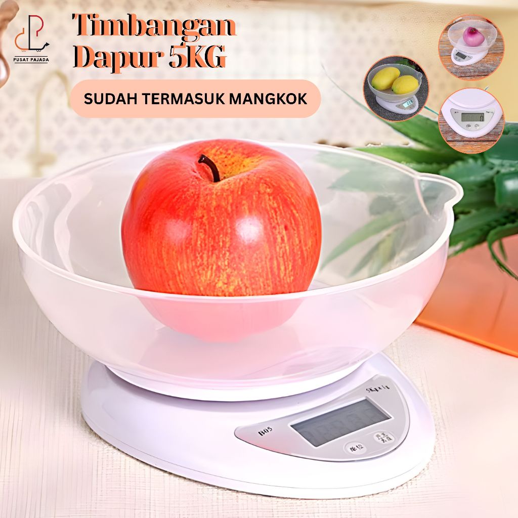 Jual Timbangan Mangkok Digital 5KG B05 Timbangan Dapur Tepung Kue Gula ...