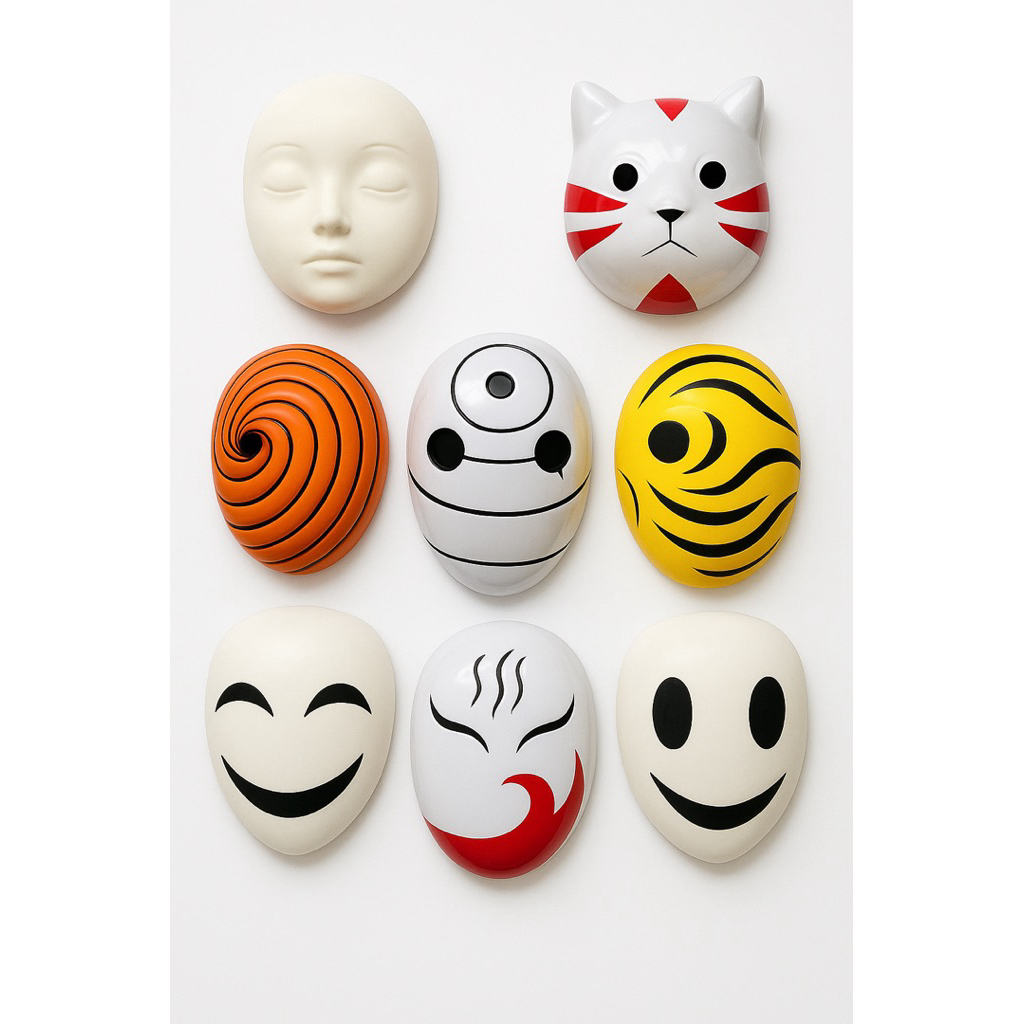Jual TOPENG ANIME KARTUN NARUTO UCIHA OBITO ANBU TOPENG PESTA HALLOWEEN ...