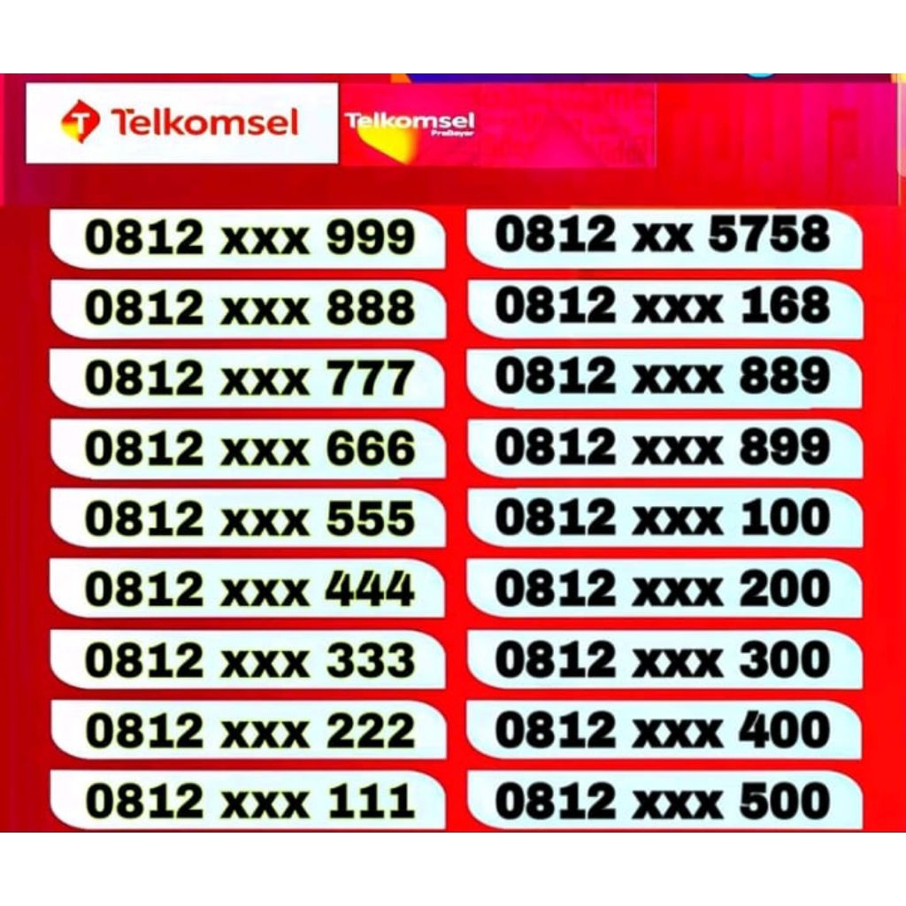 Jual sim card telkomsel perdana spesial reques no pilihan sendiri kaota ...