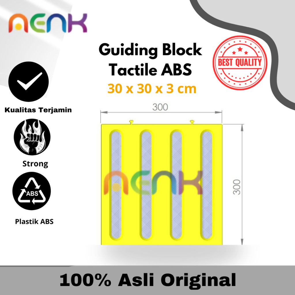 Jual Guiding Block Tactile ABS | Jalur Pemandu Disabilitas (GO/Panjang ...
