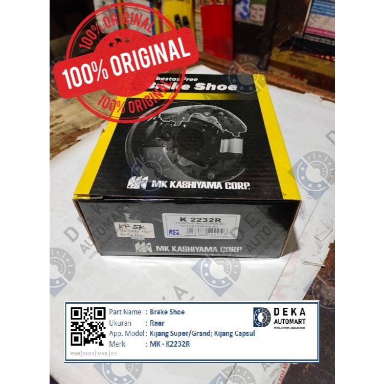 Jual Kampas rem tromol (Brake Shoe) MK untuk Kijang Super; Kijang Grand ...