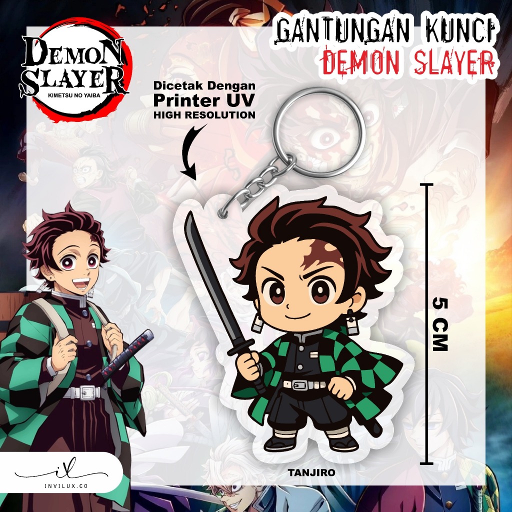 Jual GANTUNGAN KUNCI DEMON SLAYER AKRILIK ANTI KARAT - GANCI ANIMASI ...