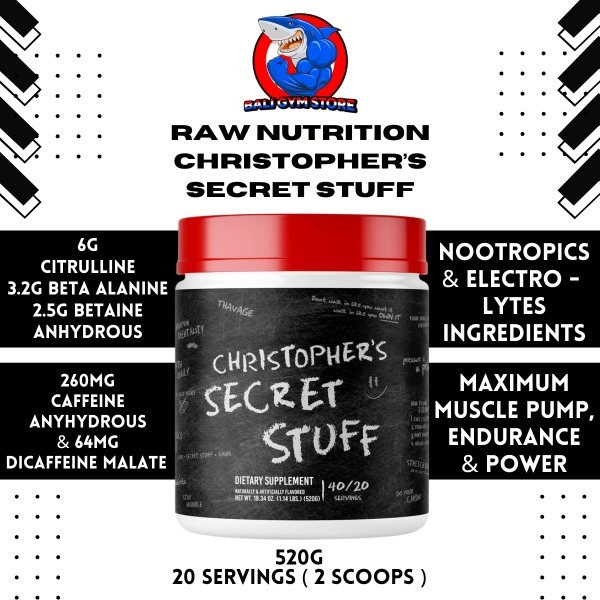 Jual RAW Nutrition USA THAVAGE Secret Stuff 40 servings Cbum PWO ...