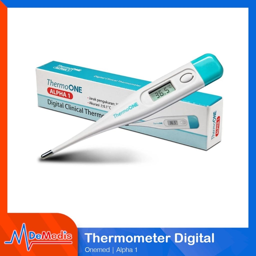 Jual Thermometer Digital ONEMED ThermoOne Termometer Alpha 1 | Shopee ...