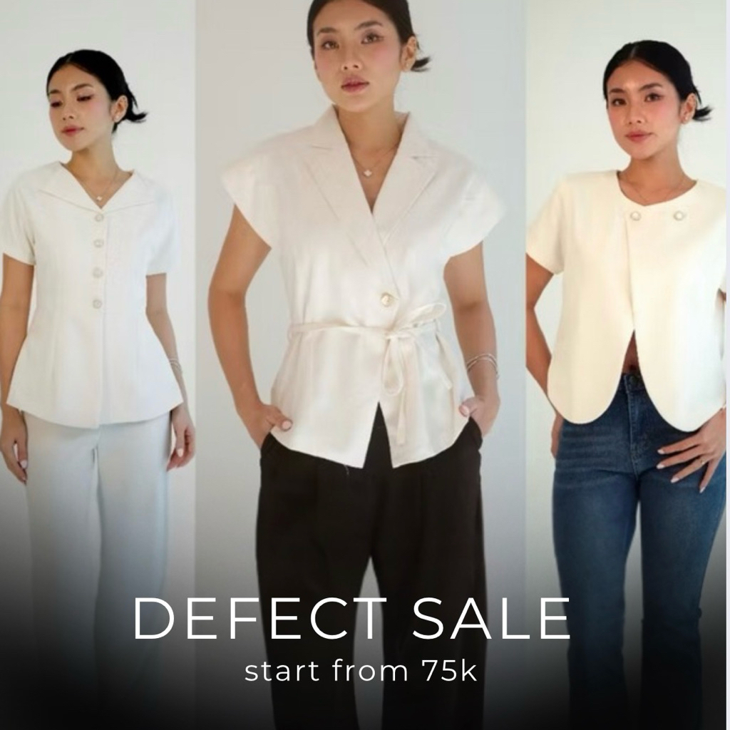 Jual [NADA WEAR] DEFECT SALE - NARA VEST - TULIP SHIRT - DAMA BLOUSE ...