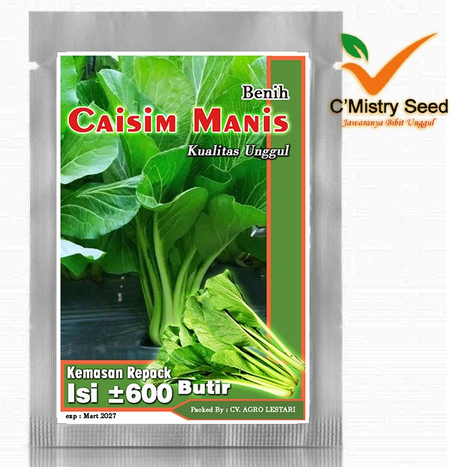 Jual Benih Bibit Caisim Repacking ±600 Butir I Kemasan Alumunium Foil ...
