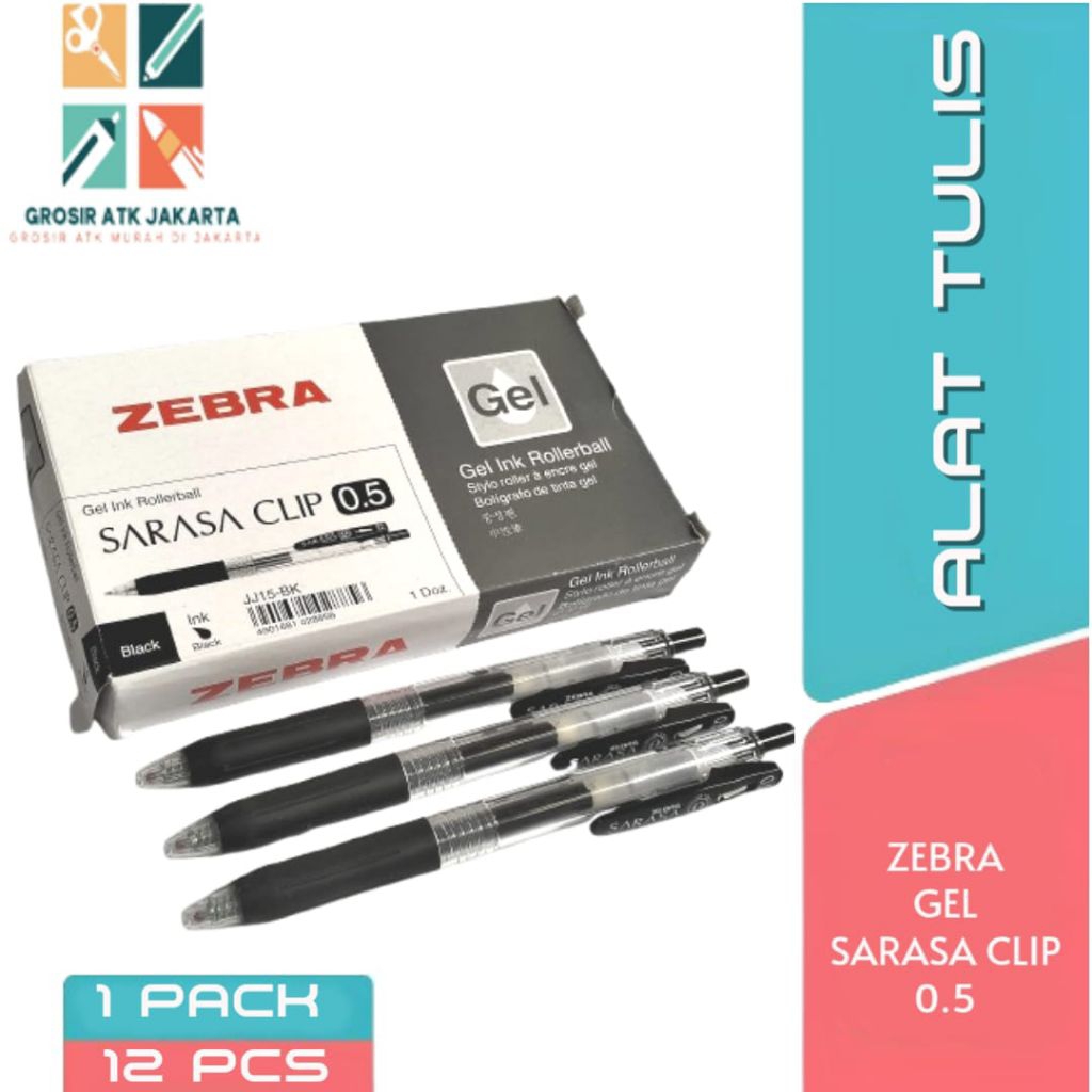 Jual PULPEN ZEBRA SARASA CLIP GEL 0,5/PULPEN ZEBRA SARASA/PULPEL ZEBRA ...