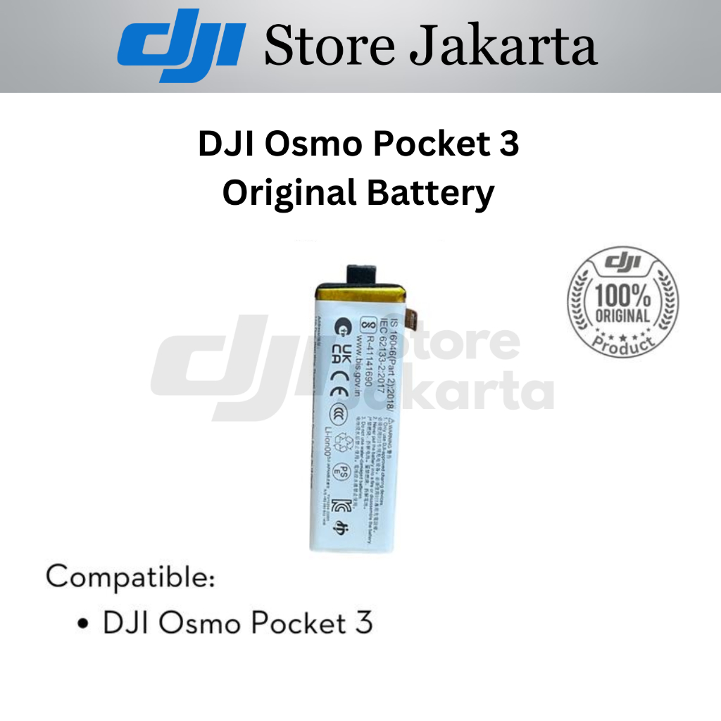 Jual Battery Baterai DJI Osmo Pocket 3 Battery Module Replacement Spare ...