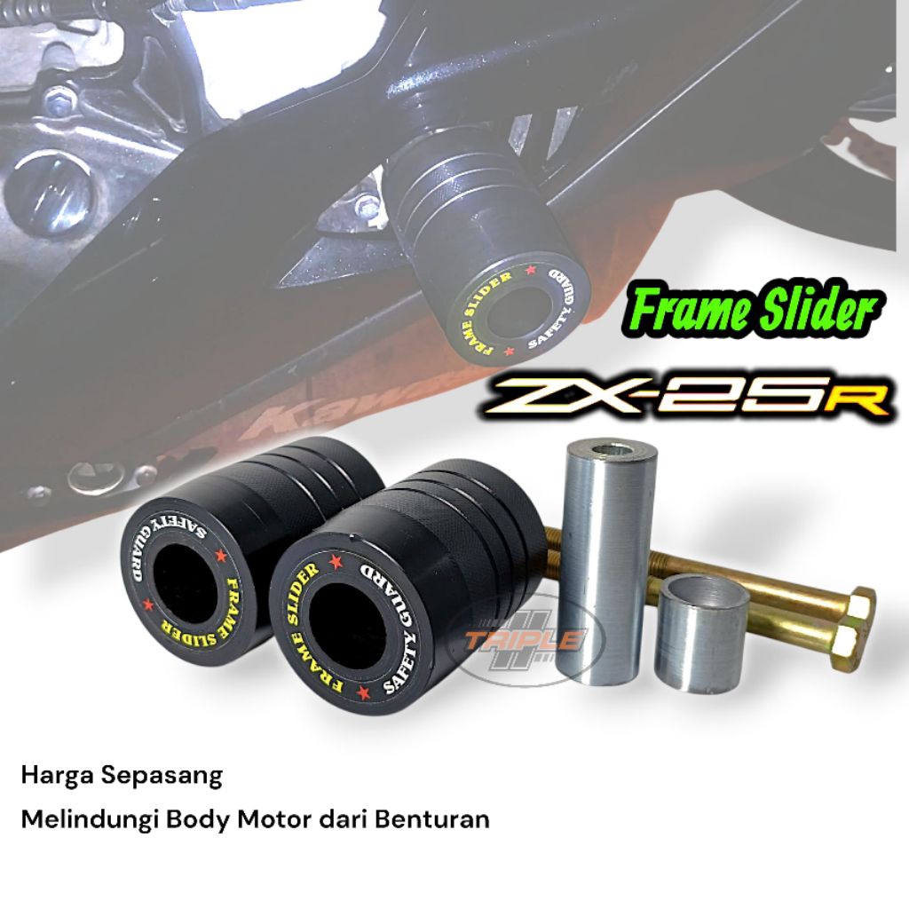 Jual Frame Slider Ninja ZX25R ZX25RR frame guard pelindung body fairing ...
