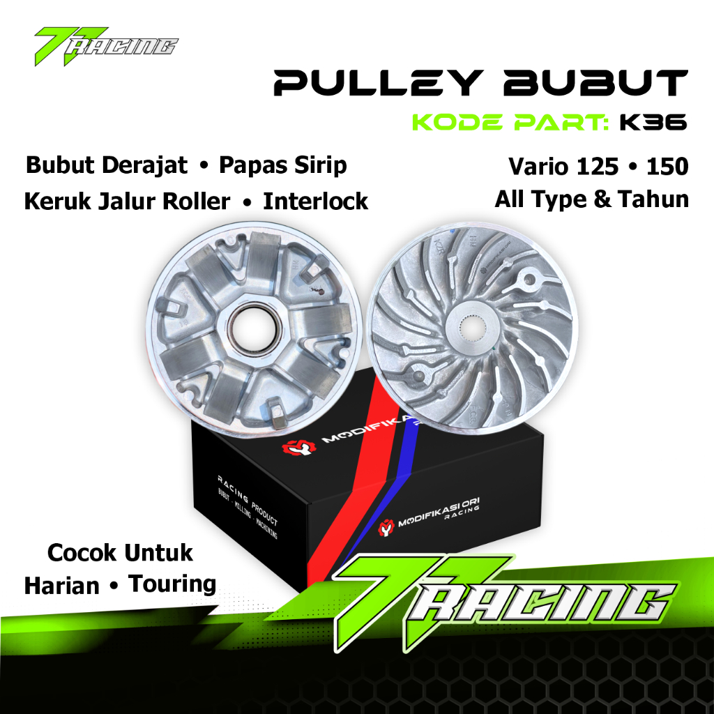 Jual Pulley Vario 125 Vario 150 Rumah Roller Custom Vario Pulley Custom ...